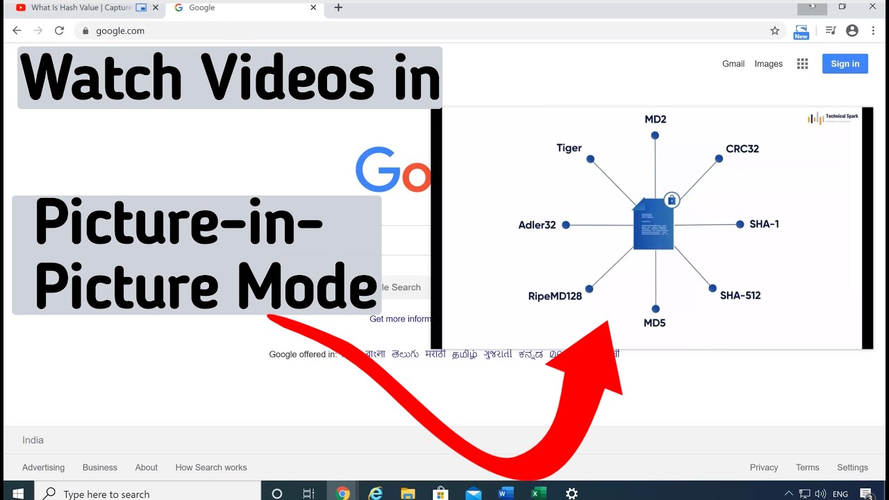 How To Watch Videos While Working On Laptop/Desktop | Picture In ...