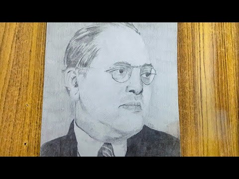 How to draw Dr Bhimrao Ambedkar step by step - YouTube