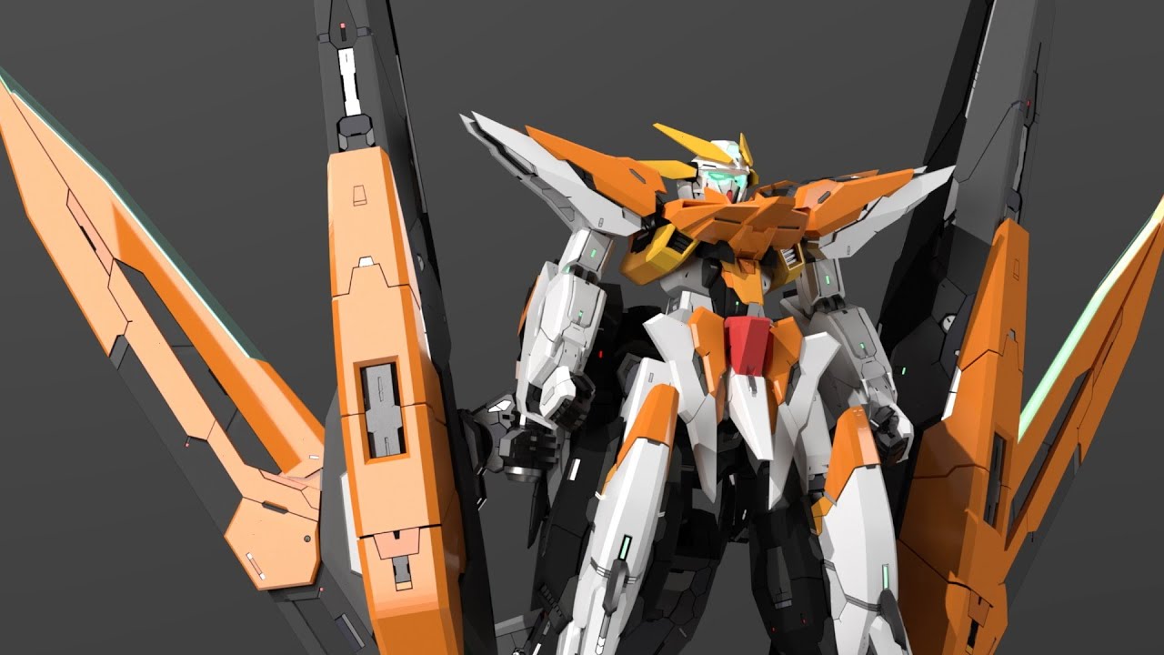 1/100 GN-011 Gundam Harute - Custom Build(ガンダムハルート) - YouTube