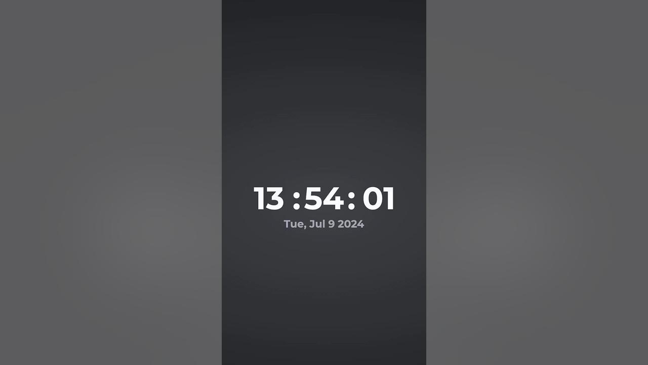 Create a Simple Digital Clock with JavaScript within a Minute | Geekboots - YouTube