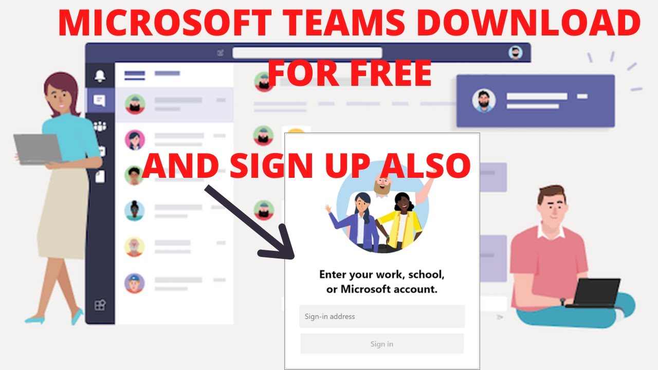 MICROSOFT TEAMS DOWNLOAD AND SIGN UP FOR FREE. - YouTube