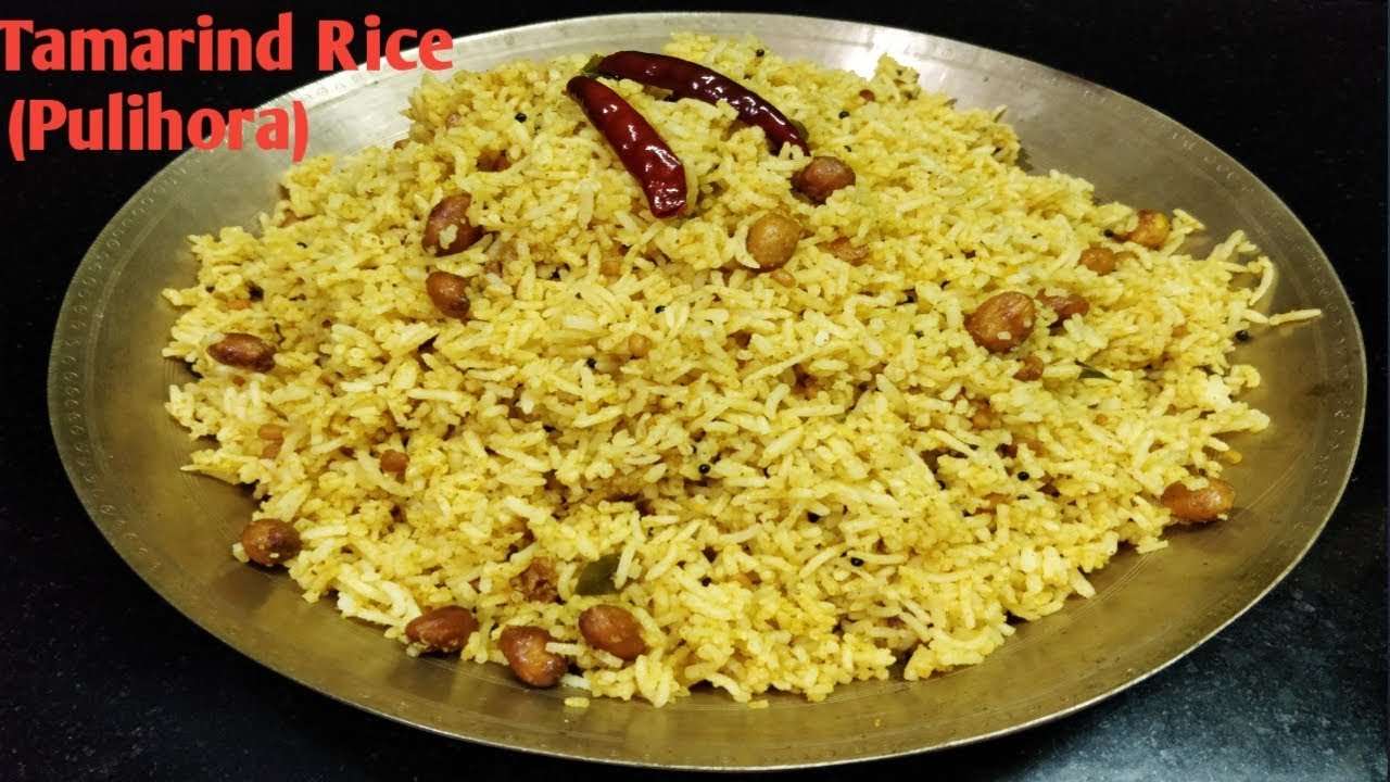 Tamarind Rice | Pulihora Temple Style | Puliyodharai | Puliyogare ...