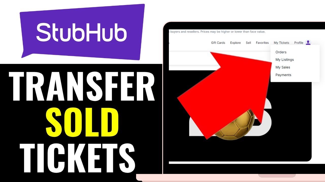 How to Transfer Sold Tickets on StubHub 2025 (QUICK GUIDE) - YouTube