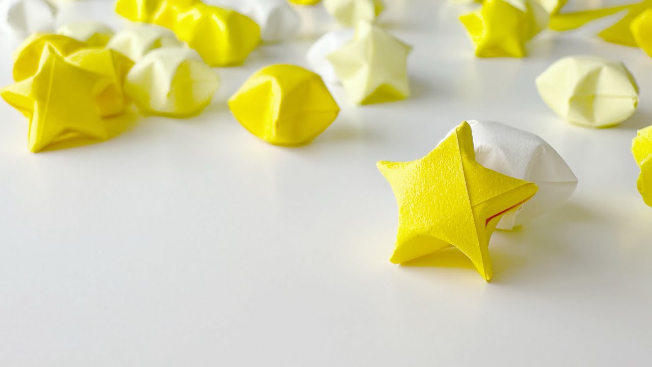 How to fold an origami lucky paper star - YouTube