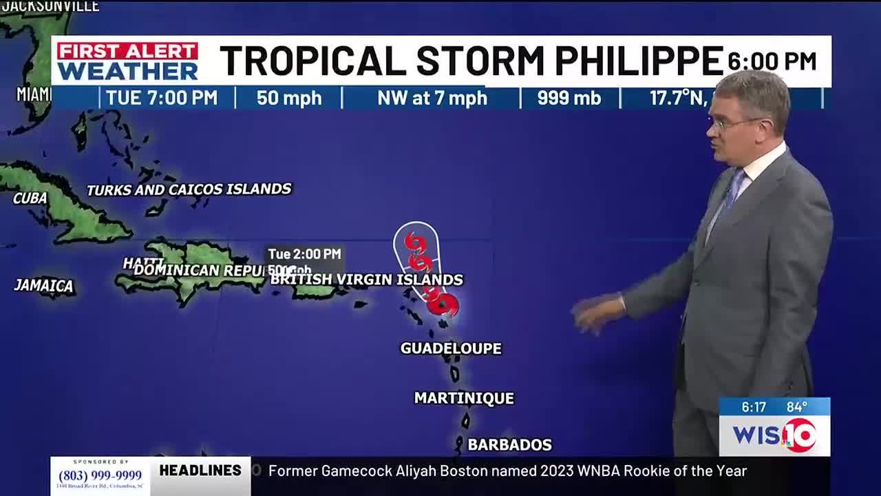 TROPICS: Tropical Storm Philippe maintains strength in the Central ...