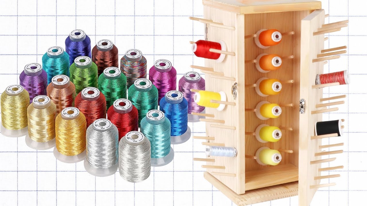 Unboxing New Brothread Embroidery Order! Spool Thread Rack is here! | Yesenia - YouTube