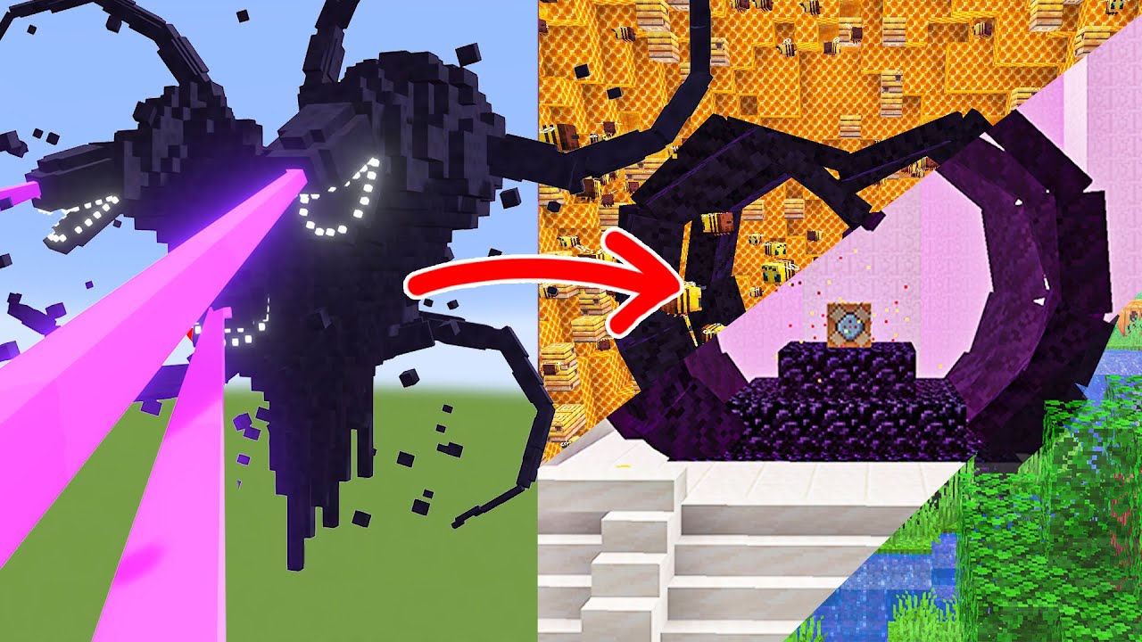 I built a base inside wither storm compilation - YouTube