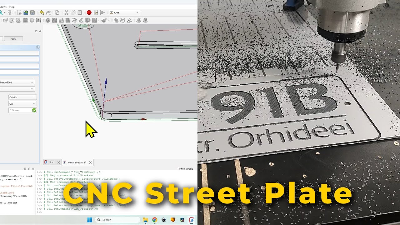 CNC Street Number Sign from Aluminum Composite Panel (Full Workflow ...