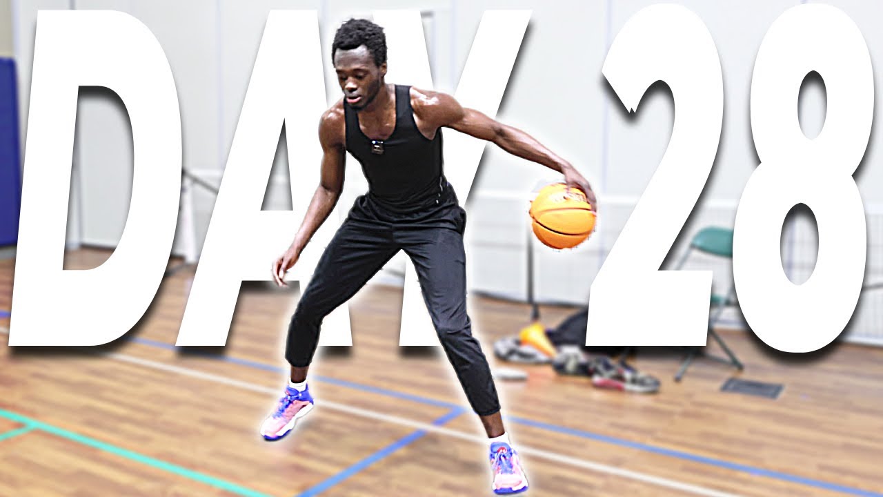 Day 28 of Trying to Play College Basketball!! BASKETBALL Workouts - YouTube