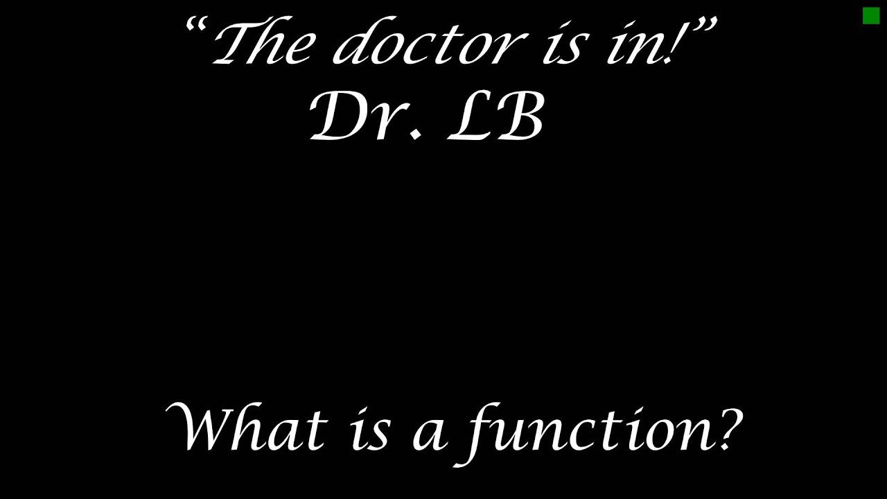 What Is A Function YouTube What Is A Function YouTube