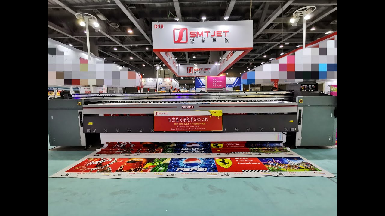 SMTJET Starfire 5306 25PL Printer. 6H-2Pass - YouTube
