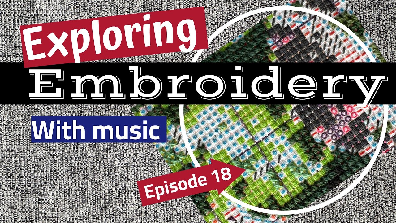 Calming evening embroidery-slow speed - YouTube