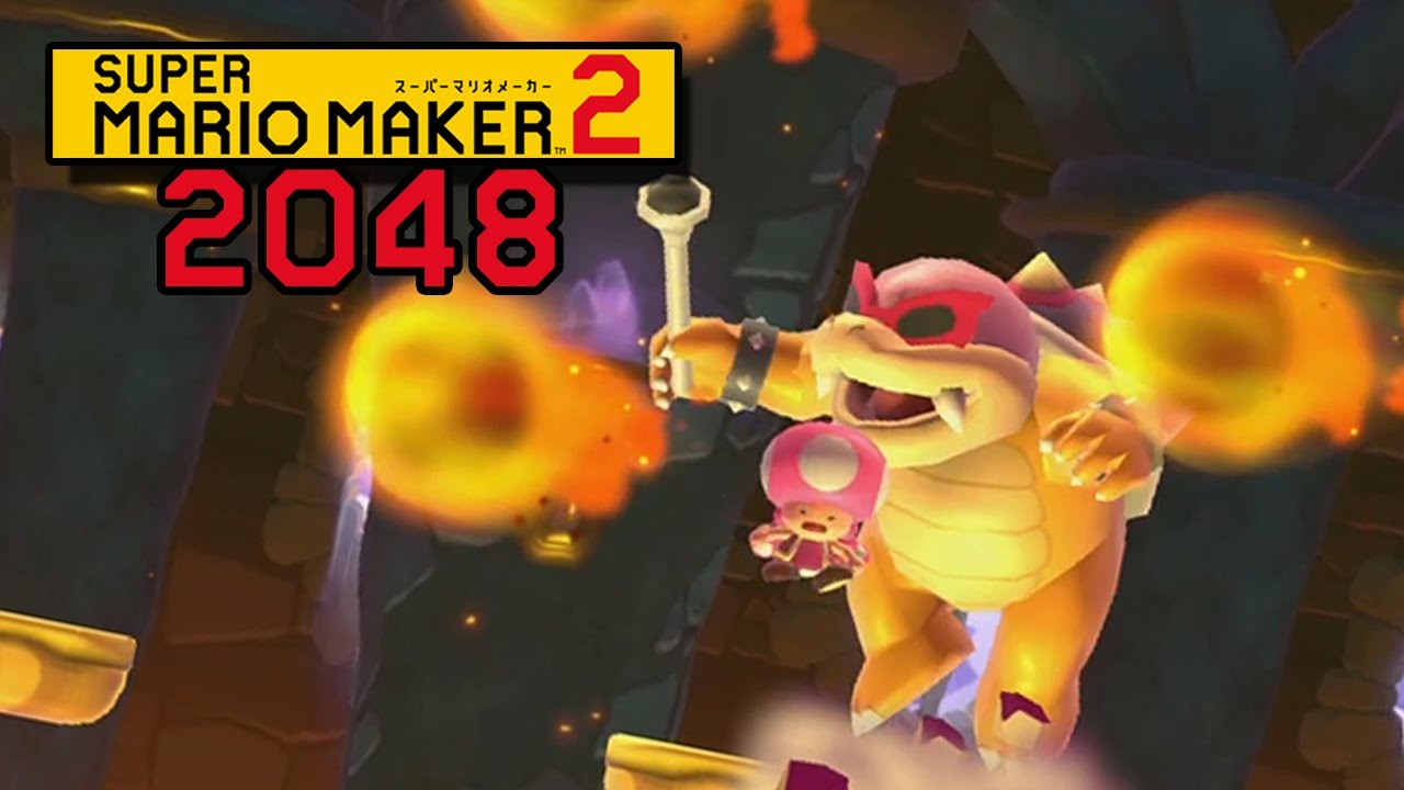 IN THE LINE OF FIRE! 2048// Super Mario Maker 2 - YouTube