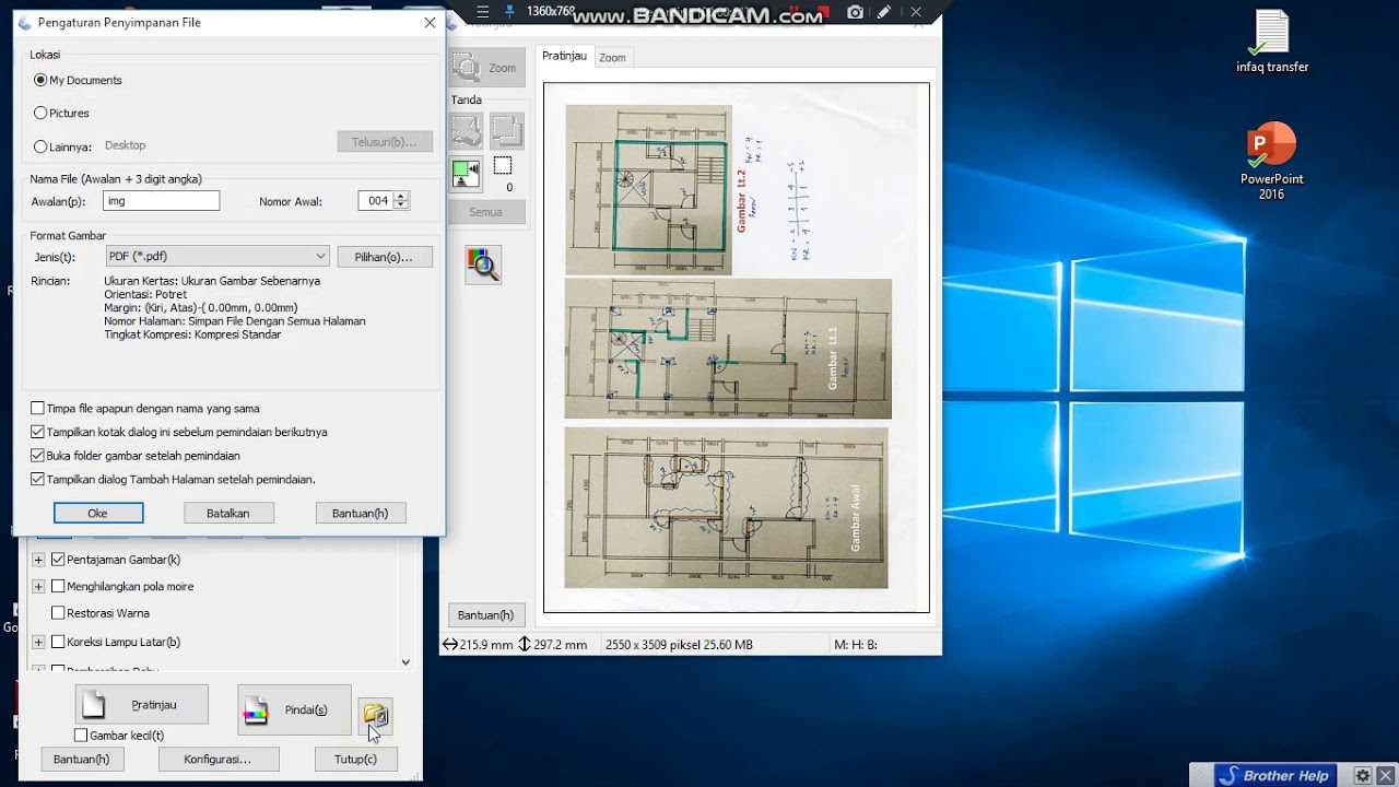 cara setting scan epson L365 - YouTube
