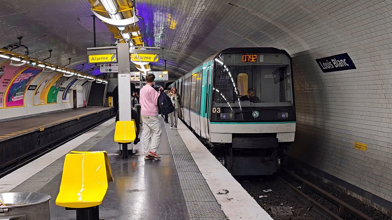 MF88 Ligne 7bis - Louis Blanc - YouTube