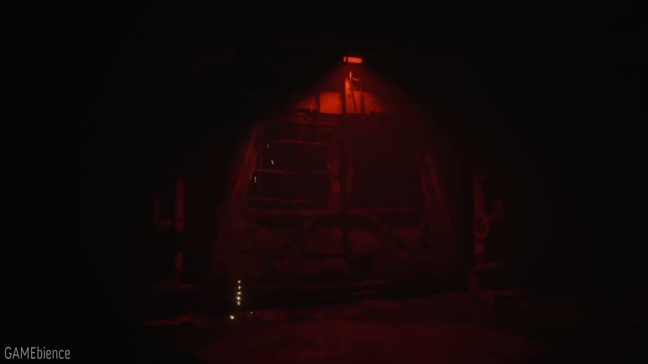 3 Hour - The Callisto Protocol - Glowing Dark Red Door Ambience - YouTube