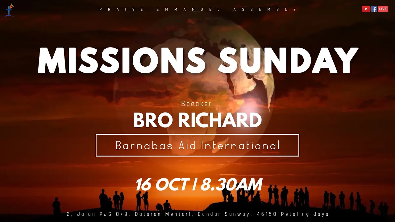Missions Sunday | Bro Richard: Barnabas Aid International - YouTube