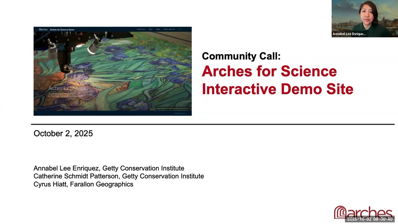 Community Call: Arches for Science Interactive Demo - YouTube