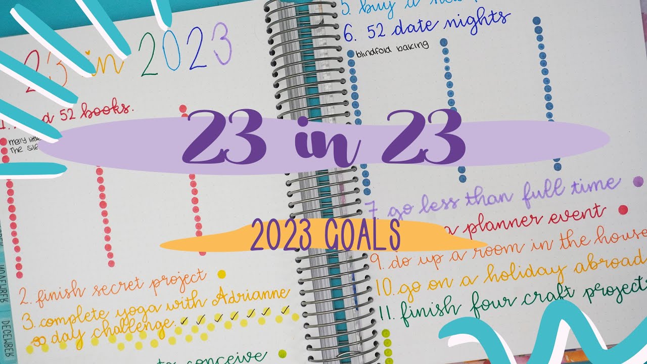 23 in 2023 Tilly Journals Goals for 2023 - YouTube