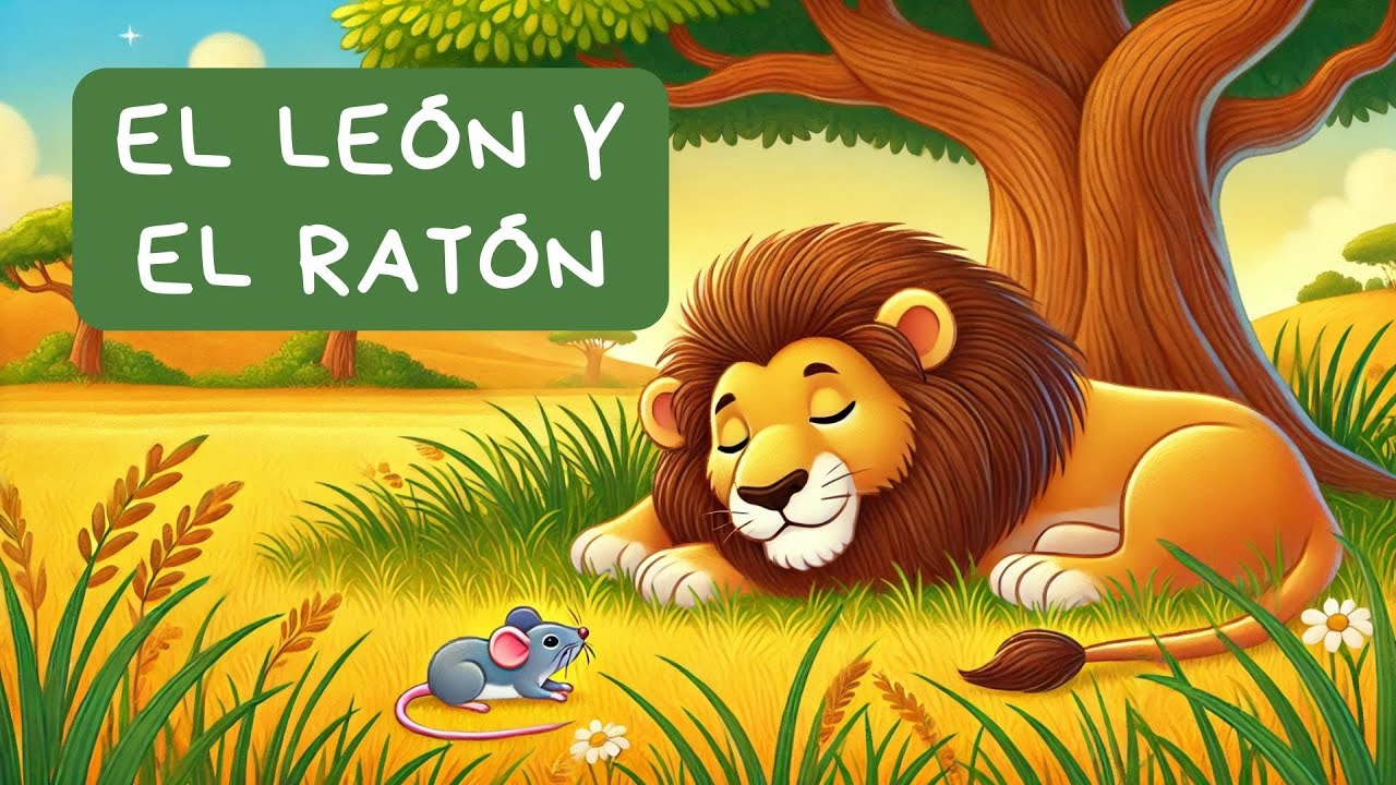 El León y el Ratón 🦁🐭 Cuento Infantil con Moraleja Historias para Niños ...