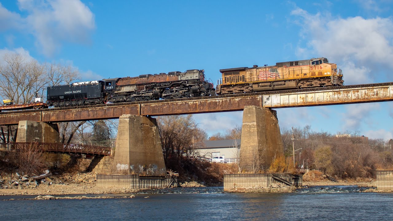 RARE - Union Pacific Donation Special with 3985, 5511, & 6936 on the ...
