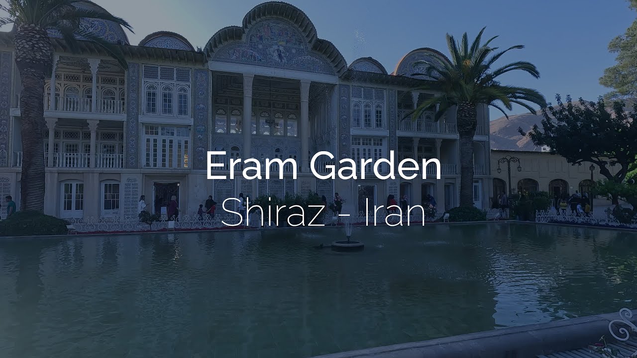 Walking in the Eram Garden and the street near it, Shiraz, Iran | 4K ...