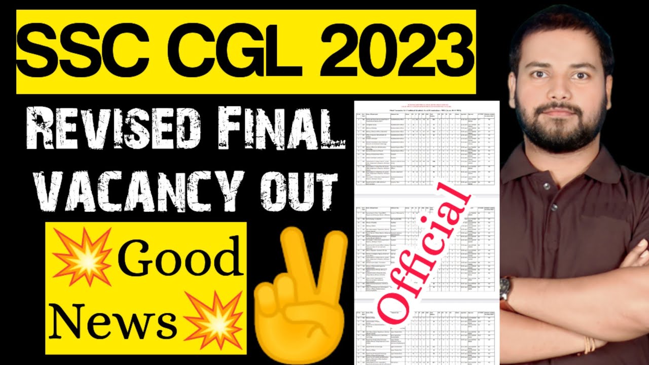 SSC Cgl 2023 Revised Final Vacancy Out🔥ssc cgl revised final vacancy# ...