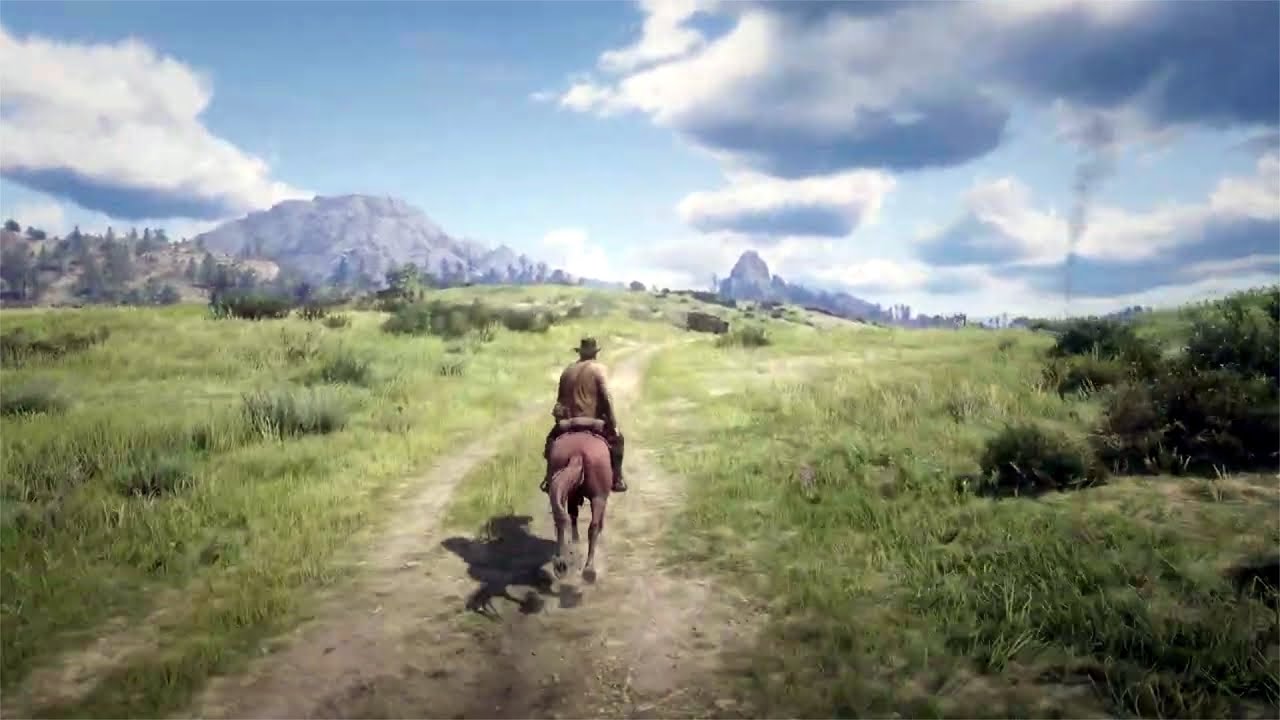 4K Relaxing Realistic Western Horse Riding Sounds in RDR2 - YouTube