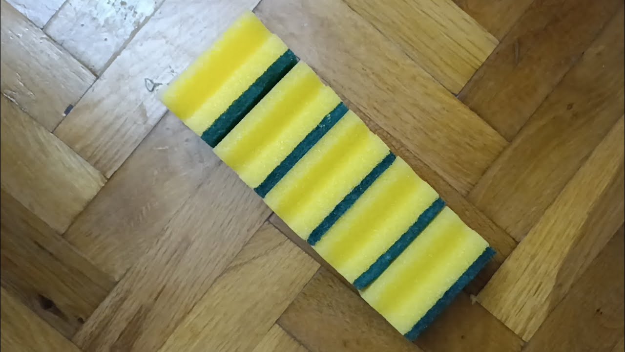 Kitchen Sponges Dry Squeezing | Sponge ASMR - YouTube