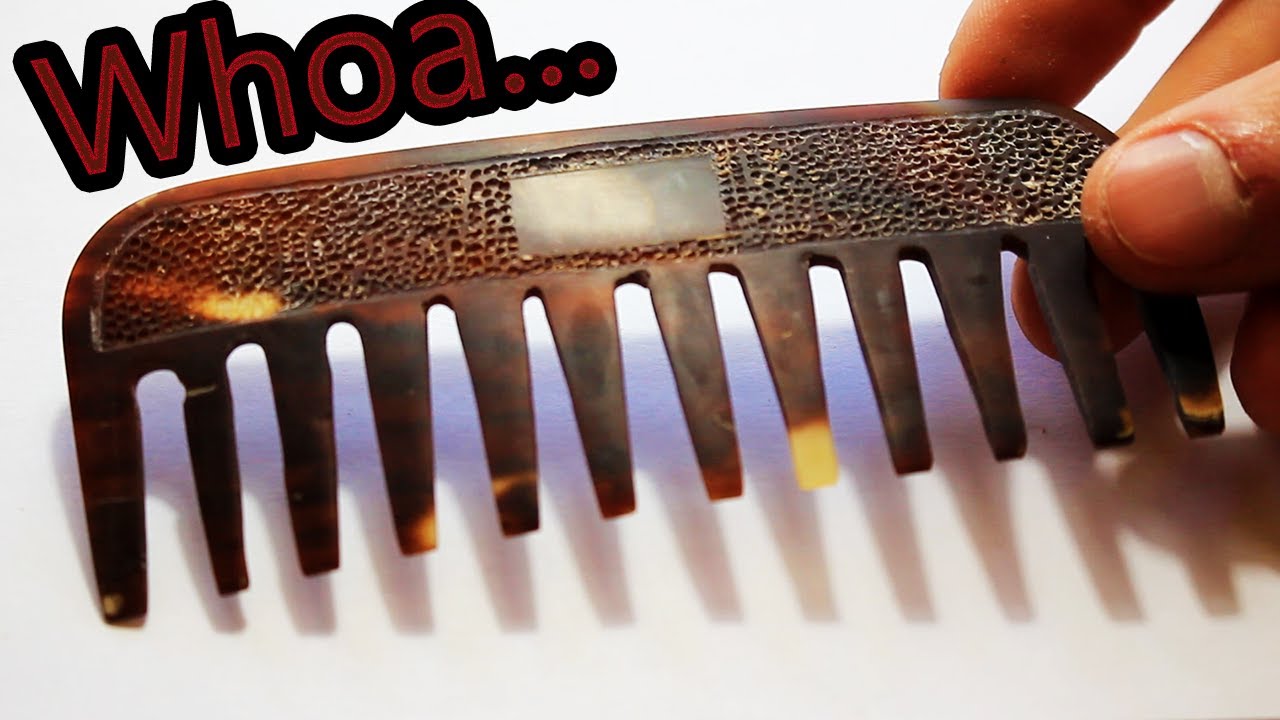 Making a Genuine Turtle Shell hair comb, the most expensive material ...