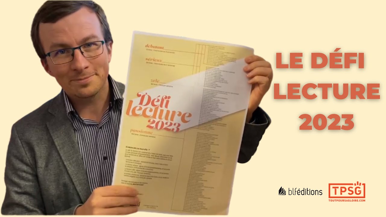 Défi de lecture 2023 BLF Éditions - Tout pour sa gloire - YouTube