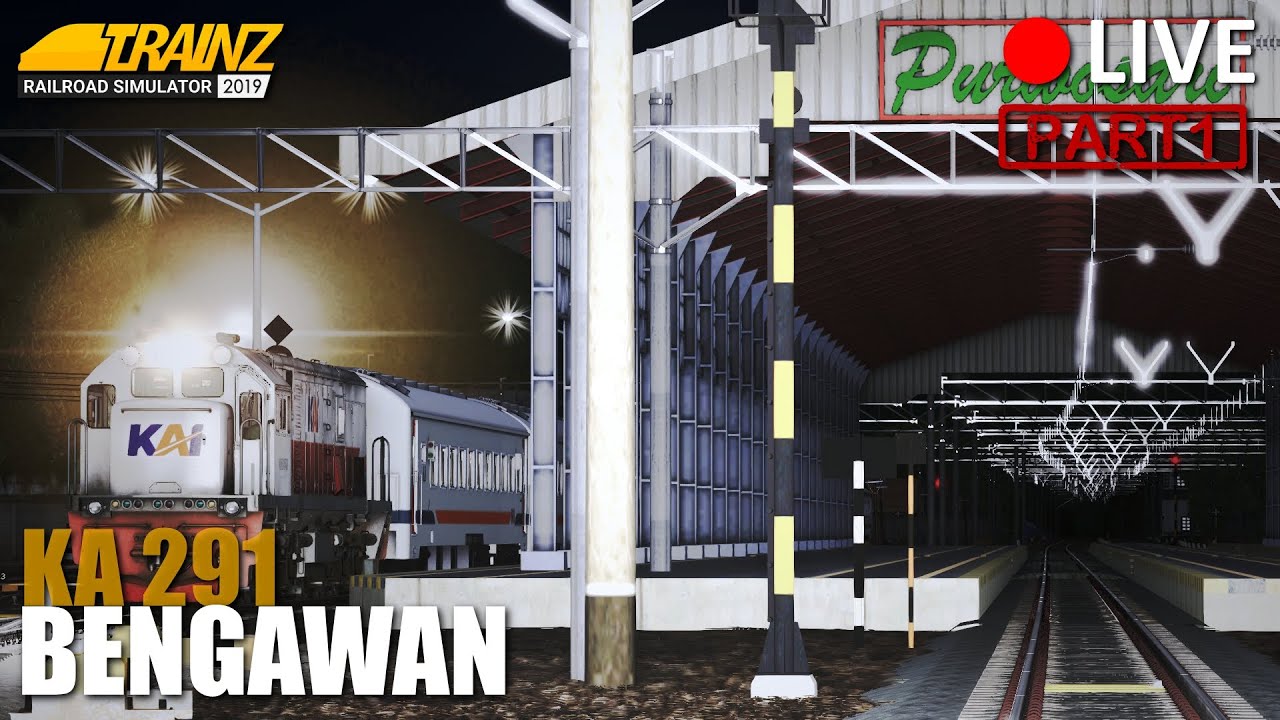 🔴 [LIVE] THE VEIN OF JAVA! Dinas KA 291 Bengawan (Part 1) | TRAINZ SIMULATOR INDONESIA - YouTube