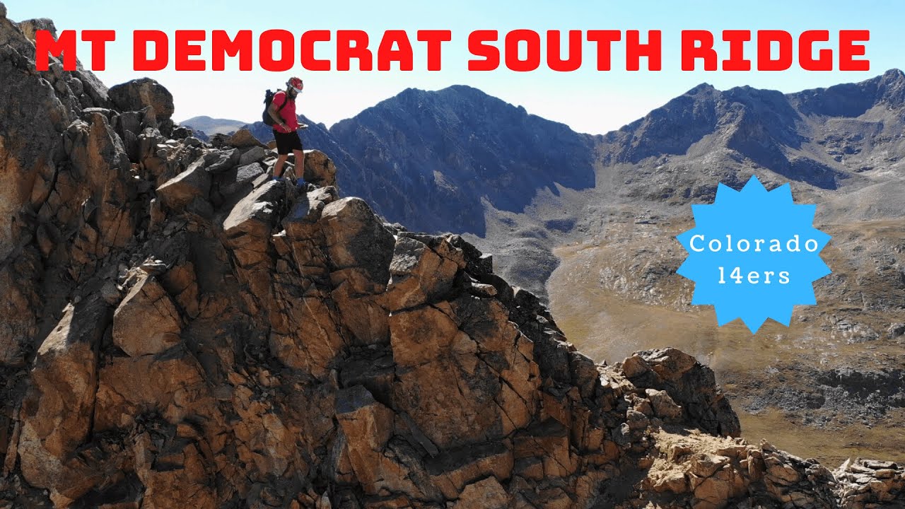 Colorado 14ers: Mt Democrat South Ridge Scramble Guide - YouTube