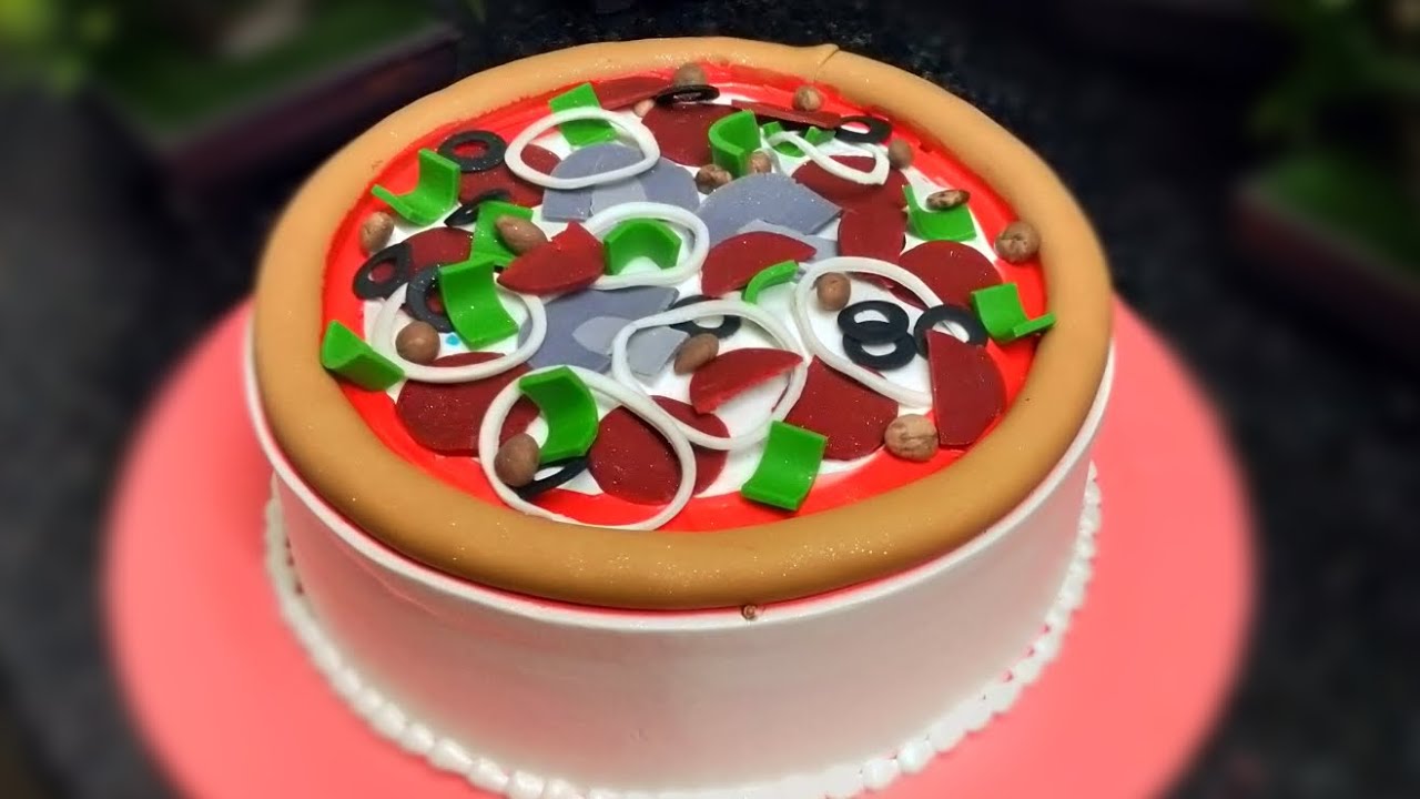 pizza cake design beauty full cake - YouTube