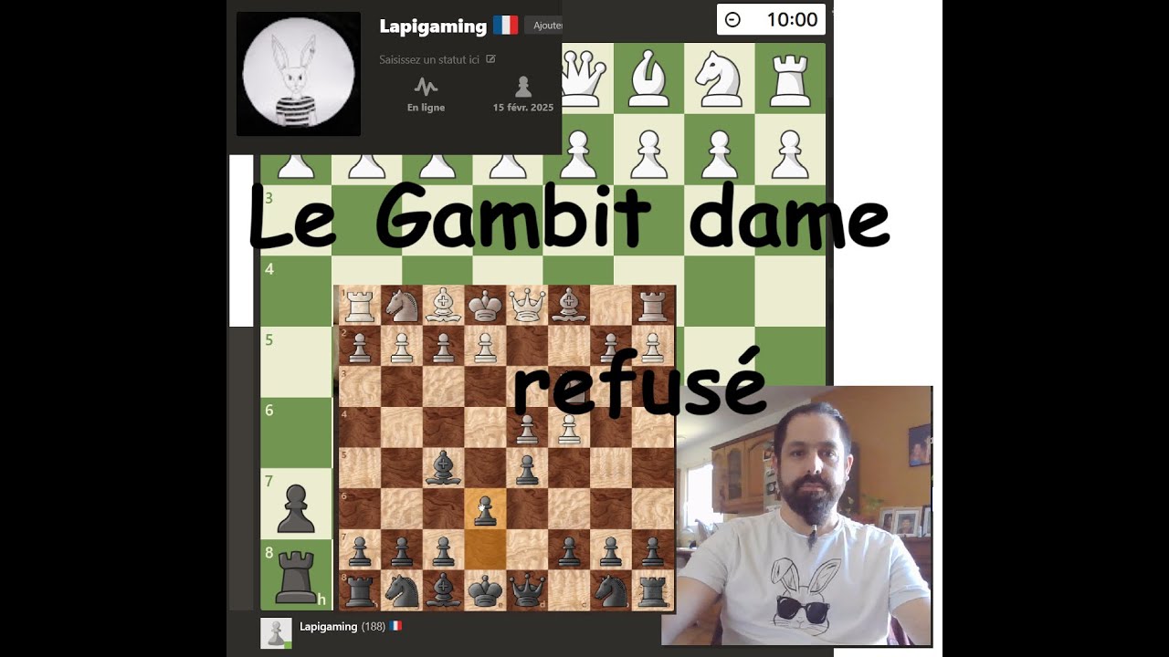 #Échecs ?14 Le gambit dame refusé - YouTube