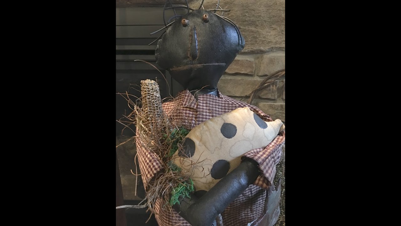 Primitive Folk Art Dolls home decor Tutorial Inspirational doll DIY# ...