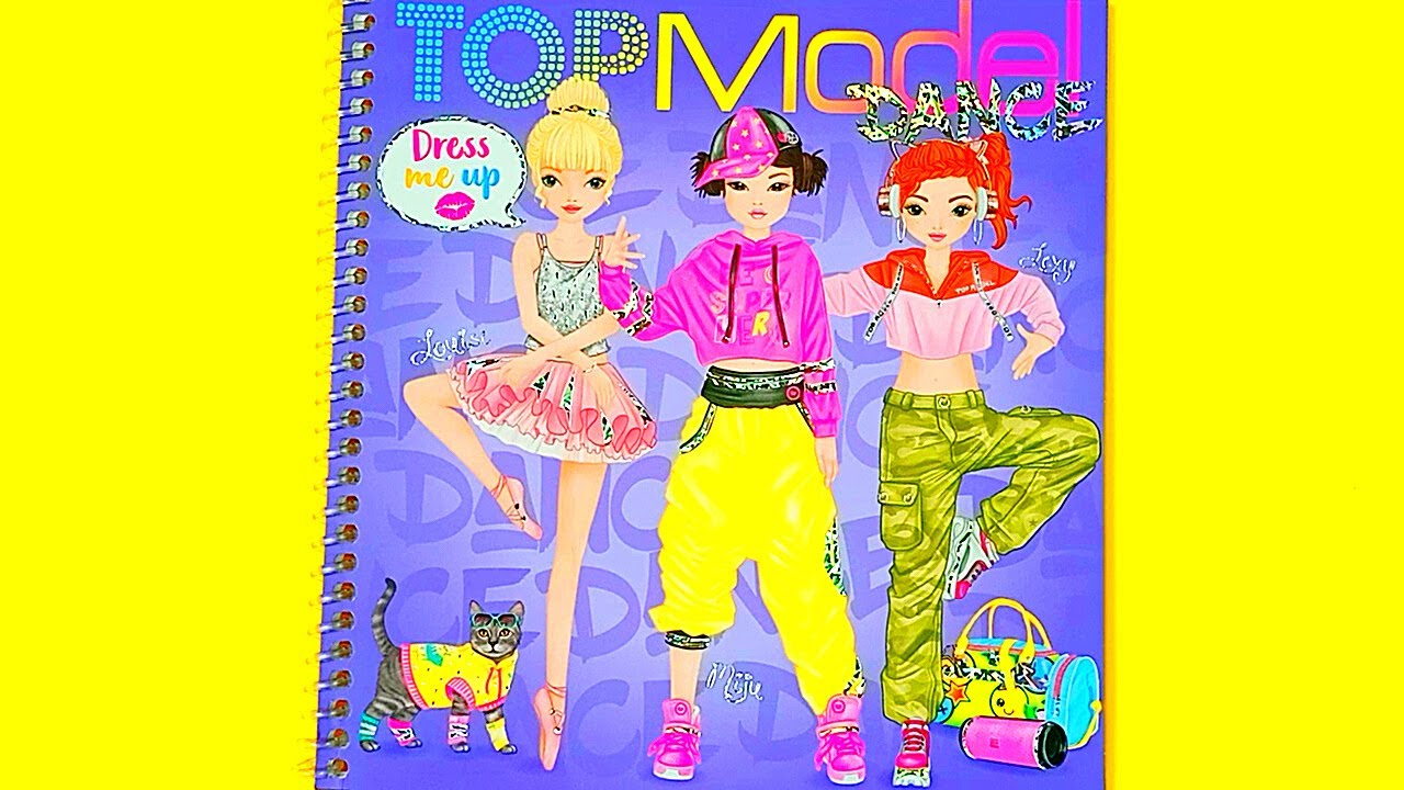 Hình dán thay trang phục | TOP MODEL DANCE | hình dán búp bê dán hình ...