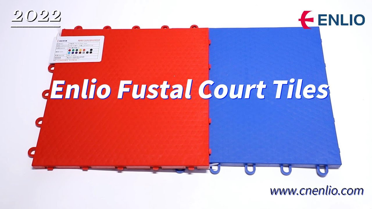Enlio flat surface court tile - YouTube