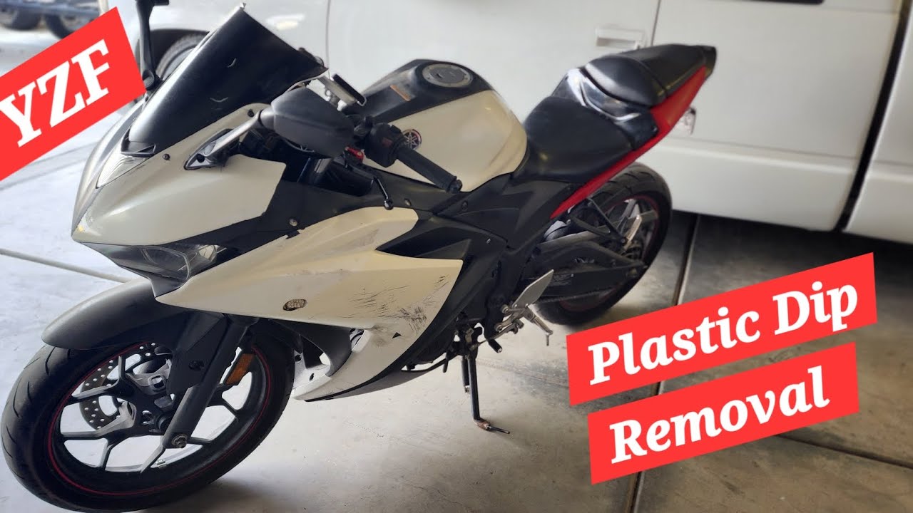 YZF R3: Plastic Dip Removal. - YouTube