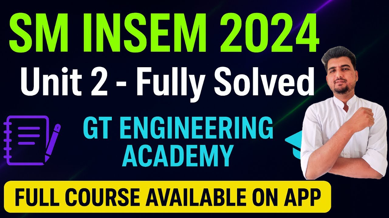 SOLID MECHANICS INSEM 2024 SOLVED PAPER,Unit 2 | GT ENGINEERING ACADEMY ...
