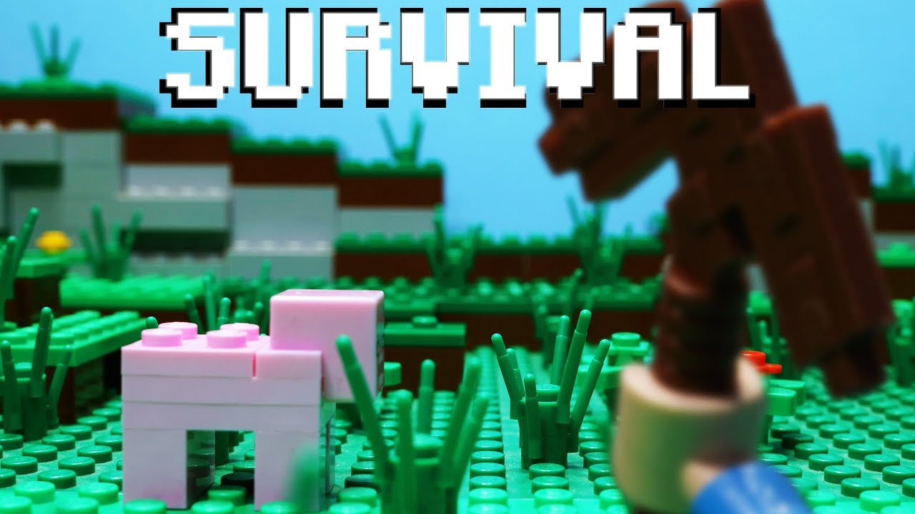 LEGO Minecraft Survivial Adventure IN FIRST PERSON (Stop Motion ...