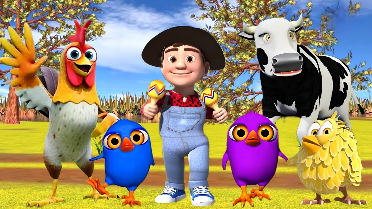 El Gallo bartolito Pio 3D | Canciones de la Granja de Zenón | el ...