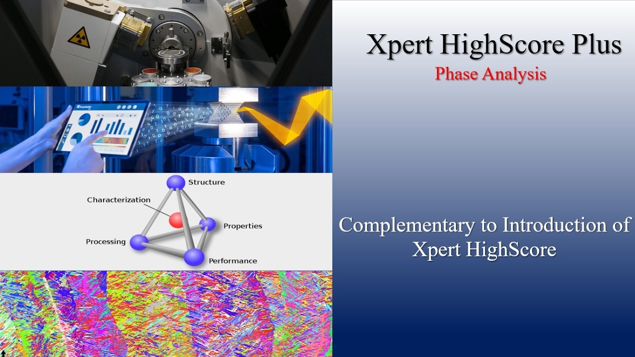 Introduction to Xpert HighScore software - YouTube