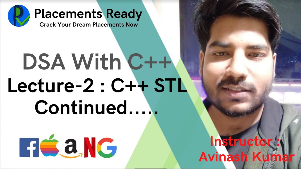 Dsa With C Course Lecture 2 Stl Strings Youtube 5911