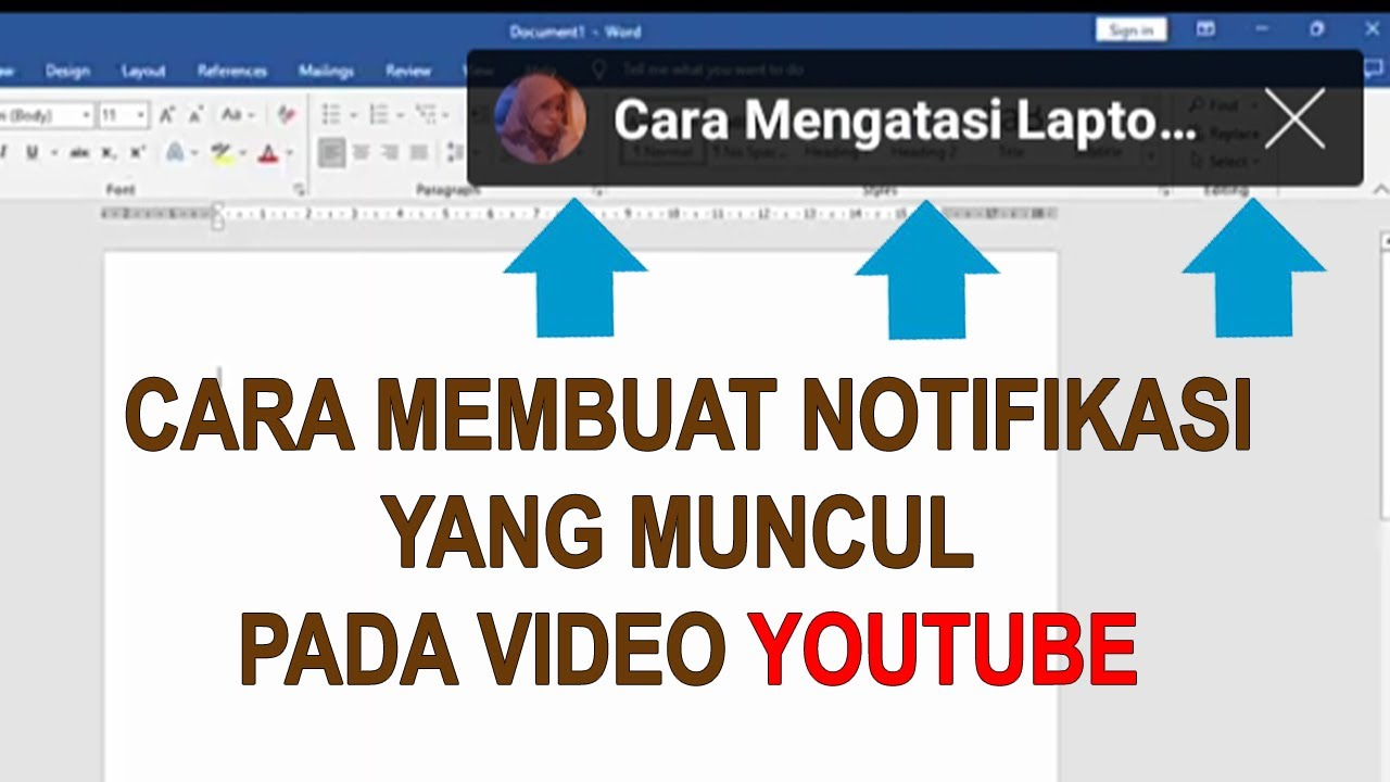 Cara membuat Notifikasi YouTube II Saat Video diputar. - YouTube