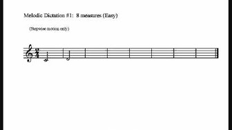 Easy Melodic Dictation - YouTube
