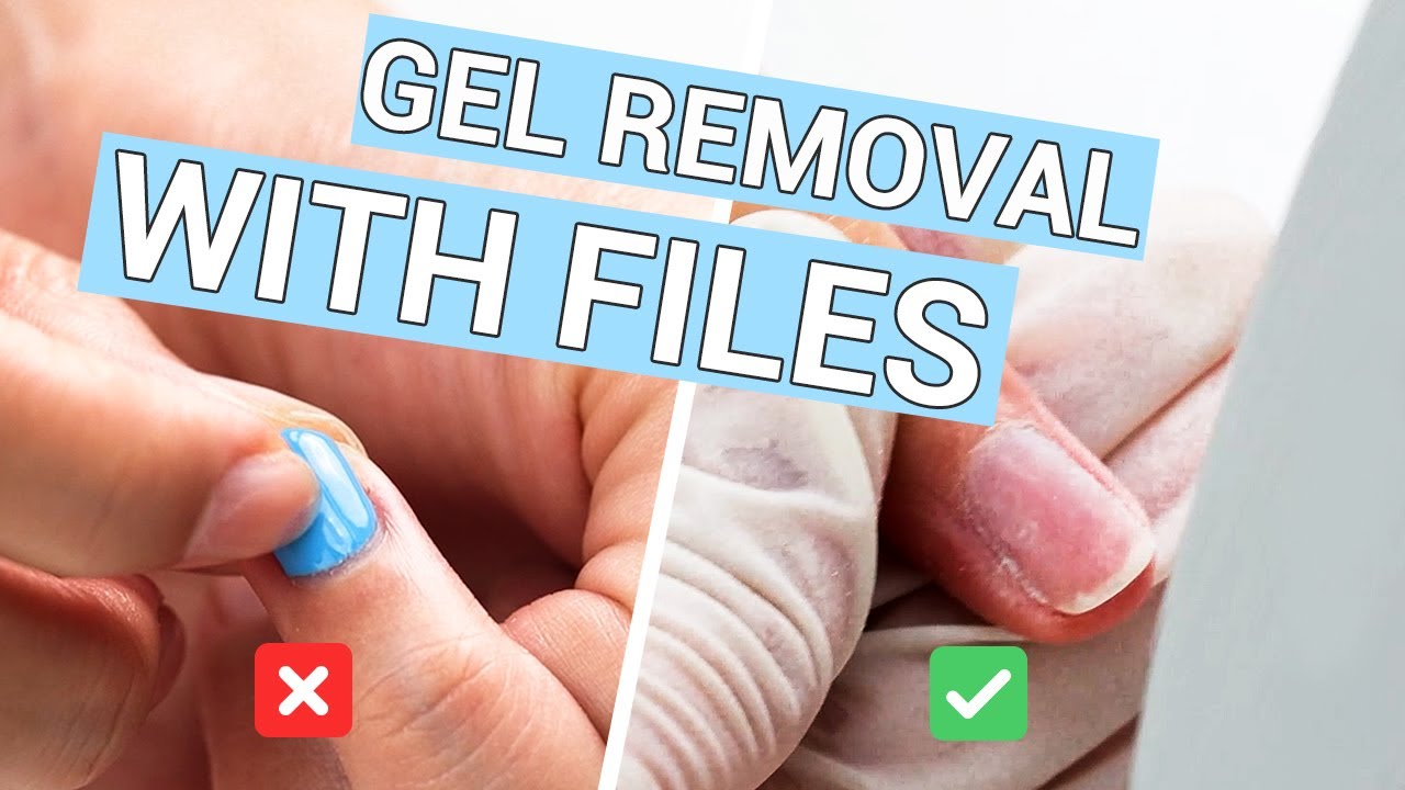 No Nail Drill? Remove Gel Polish with Just Nail Files! - YouTube