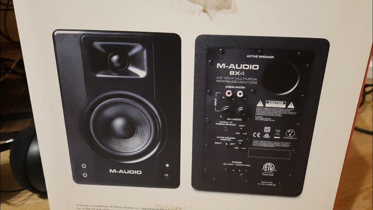 Недорогие студийные мониторы M-AUDIO BX4 обзор тест звука сравнение с ...