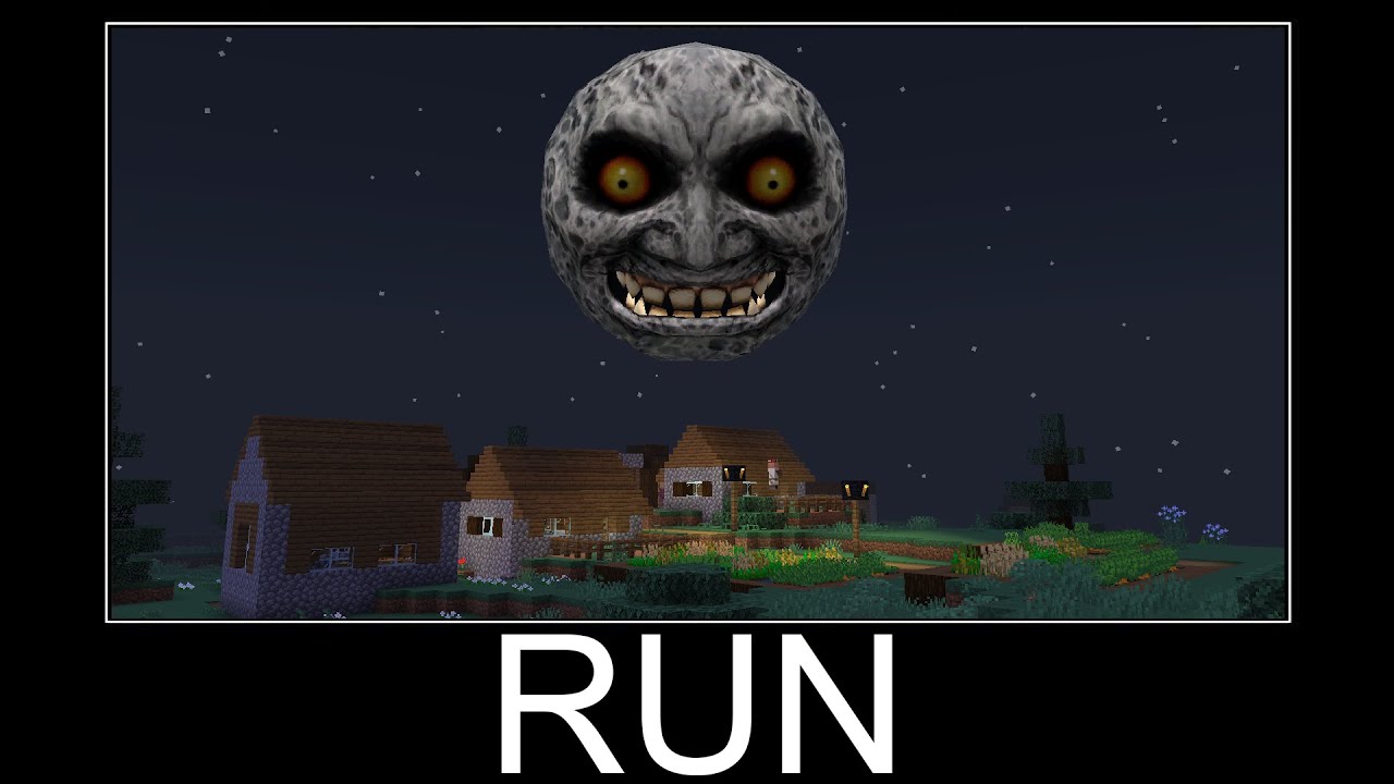 Scary Moon in Minecraft wait what meme part 156 - YouTube