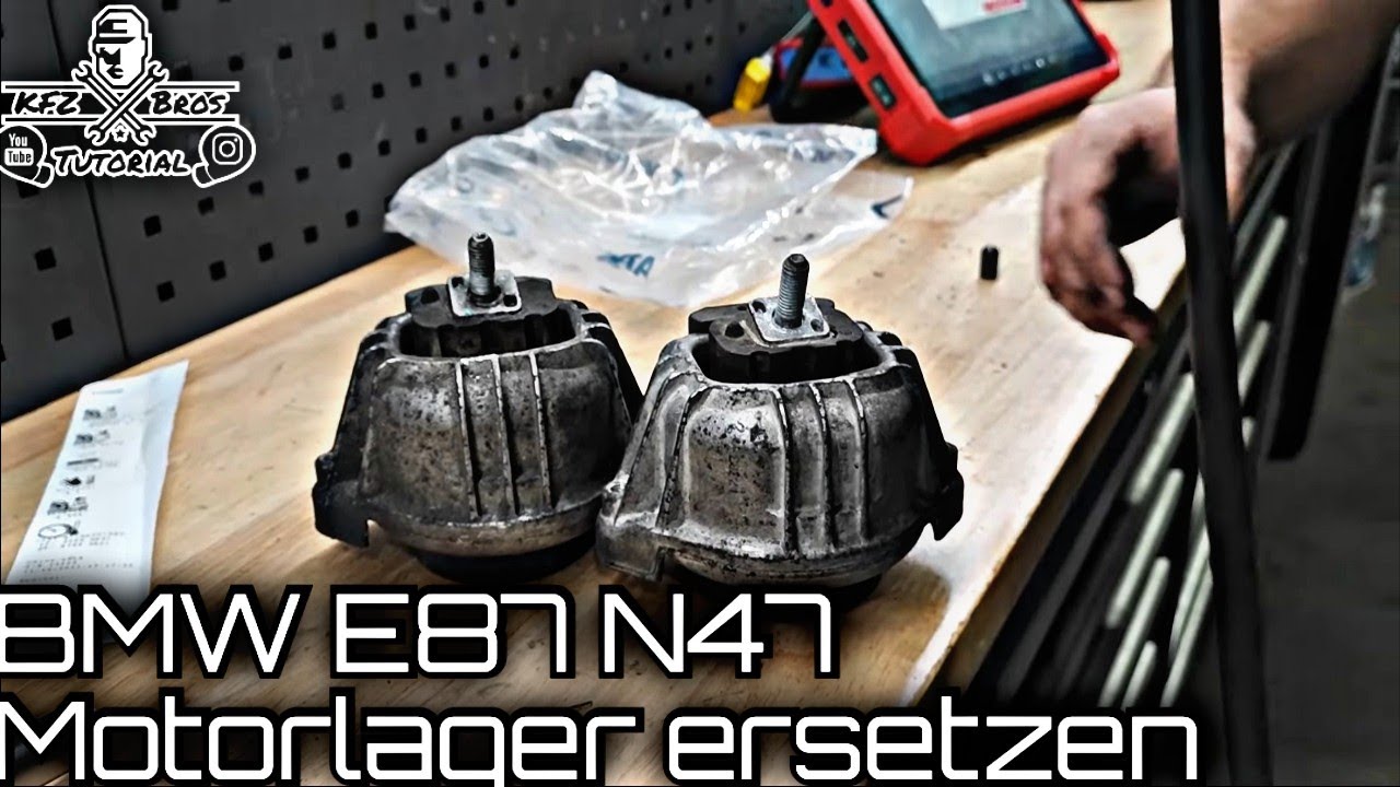 BMW 1er E81 E82 E87 E88 | N47 | Motorlager wechseln | Drehmomentwerte | Engine Mount Replacement ...